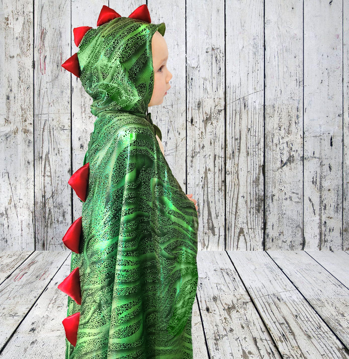 Dinosaur Cape Costume for Creative Play and Halloween - Green – Dreampower